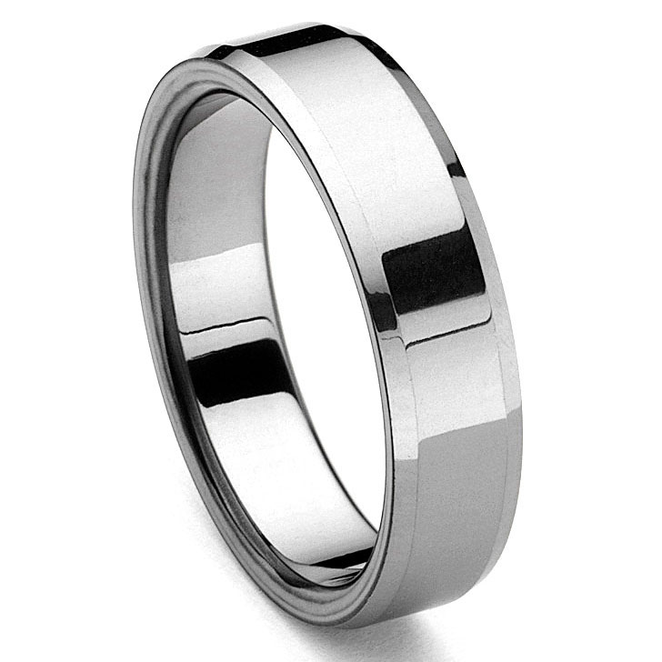 PIATTOE Tungsten Carbide Men's Wedding Ring PIATTOE Tungsten Carbide Men's Wedding Ring